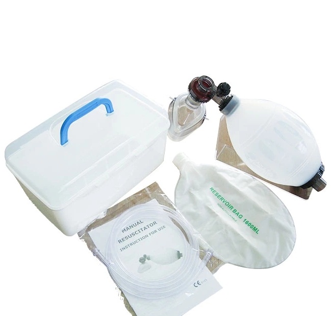 Pulmonary lung function ballon silicone resuscitator kit