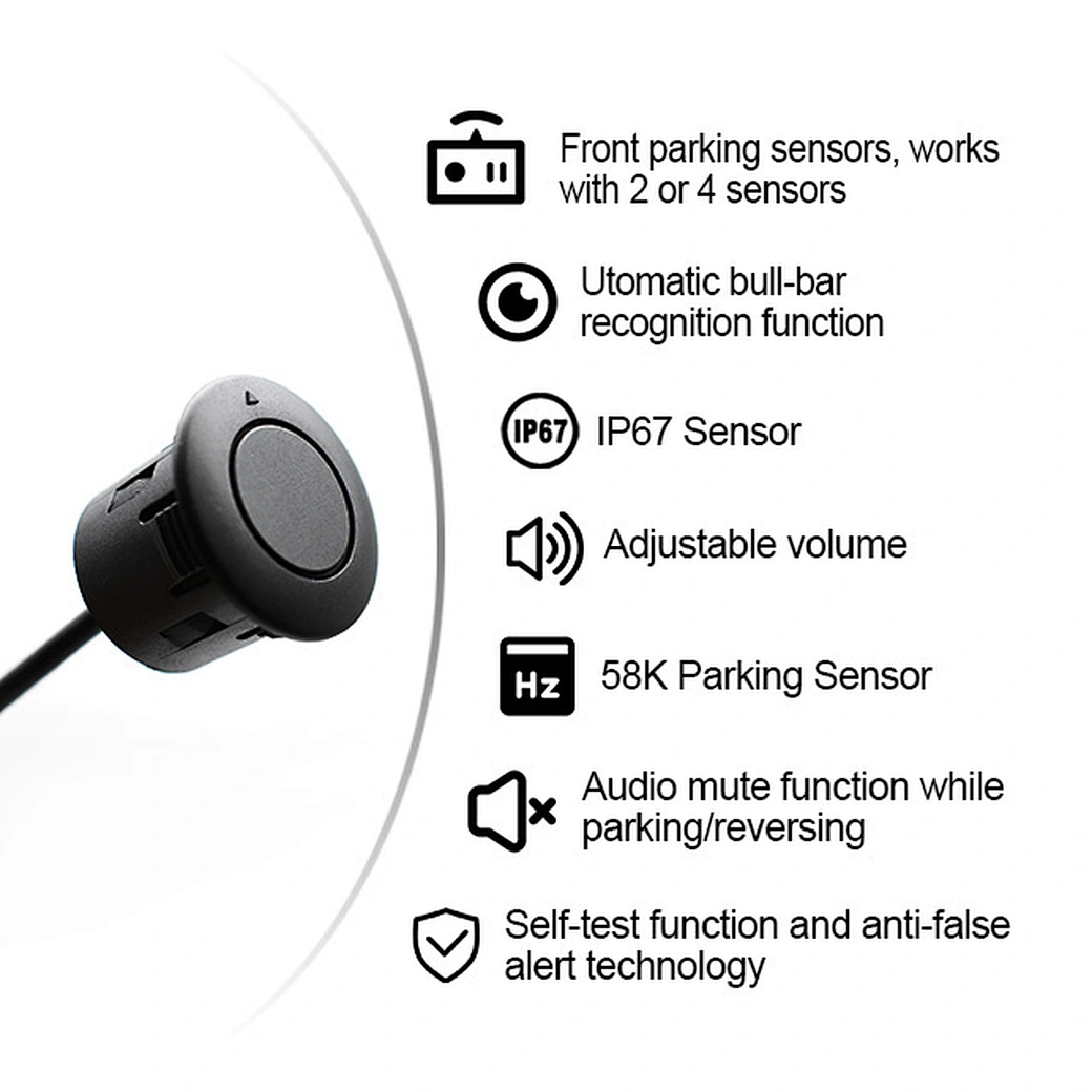 Front parking sensor with LED display, 58 KHz OE sensor|Promata