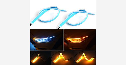 LED blinker Silicone tape Sequential flowing blinker Thin type 60cm ...