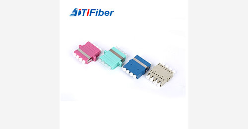 Customized Quad Fiber Optic Adapter | Multimode LC | Ceramic Sleeve | TTI