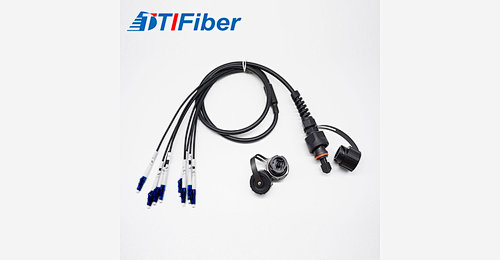 Waterproof LC Armored Fiber Patch Cable - Duplex Patch Cable