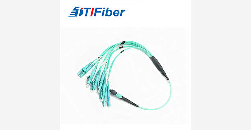 MPO 12 Core Fiber Optic Cable with LC Connector | TTI Fiber