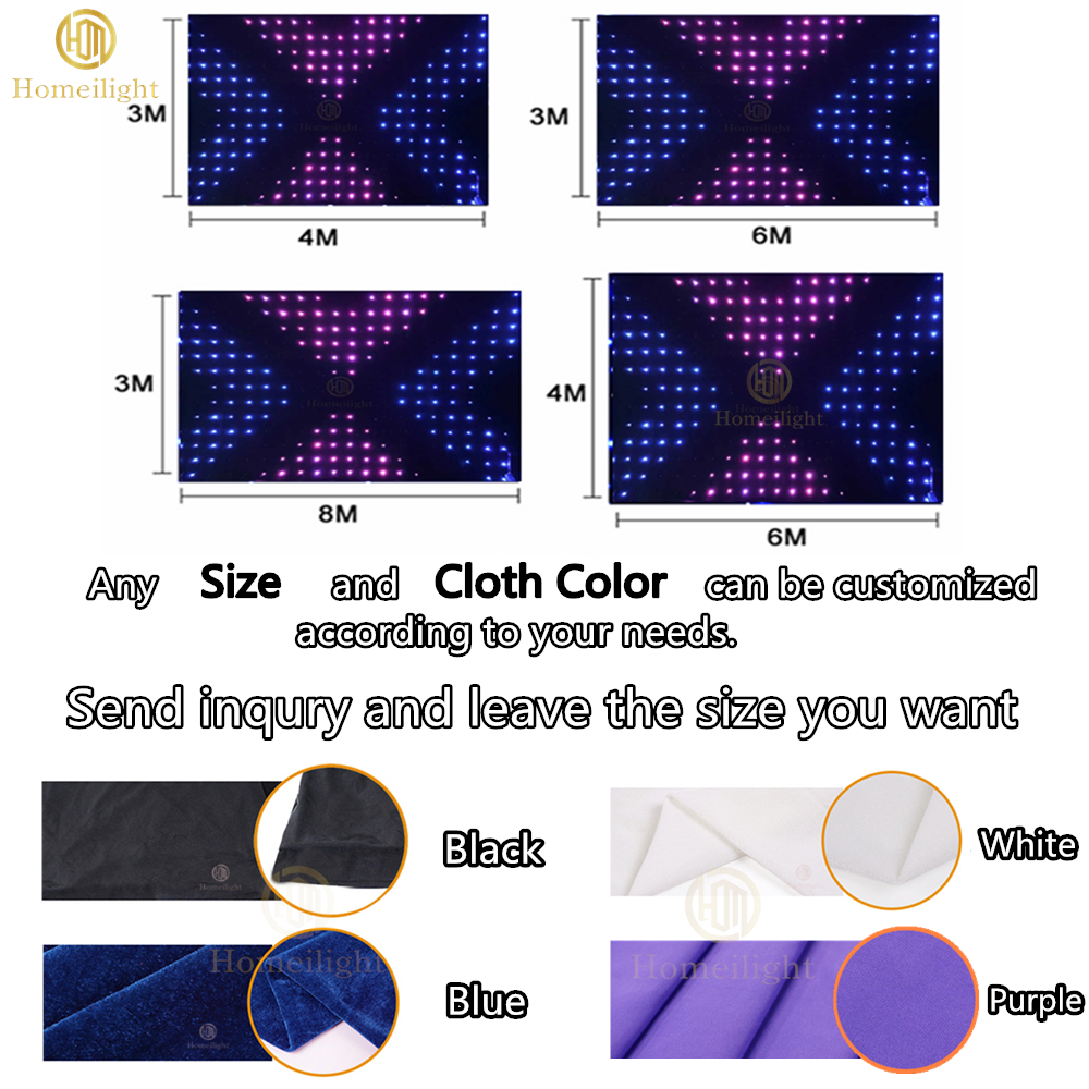 P18/P15/P12/P10/P9/P5CM LED Video Curtain Party Vision Cloth Stage ...