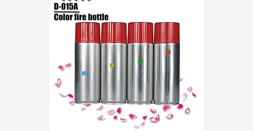 Professional color fire bottle oil three-head flamethrower