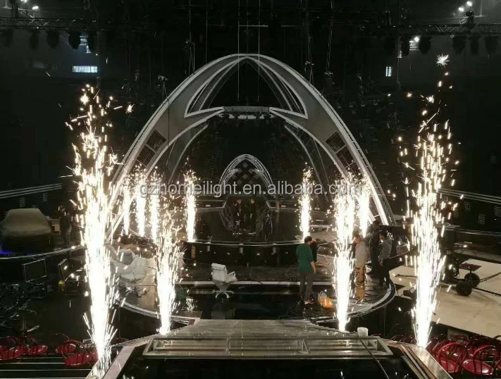 water machine stage eqiuppment fire effect pink sparkle machines