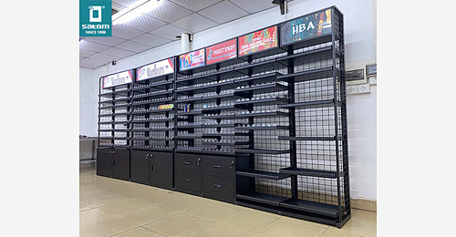 Gas Station Cigarette Stand Adjustable Pusher and Shelve HeightMetal ...