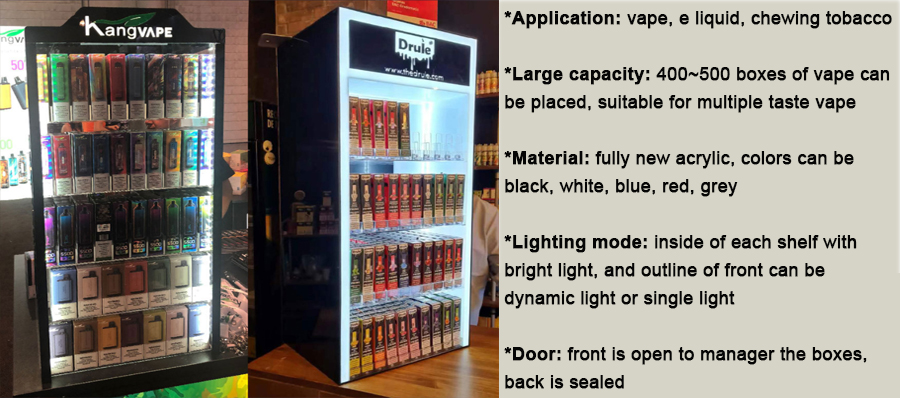 Custom 3 shelves chewing tobacco display rack shelving supplier Satom®