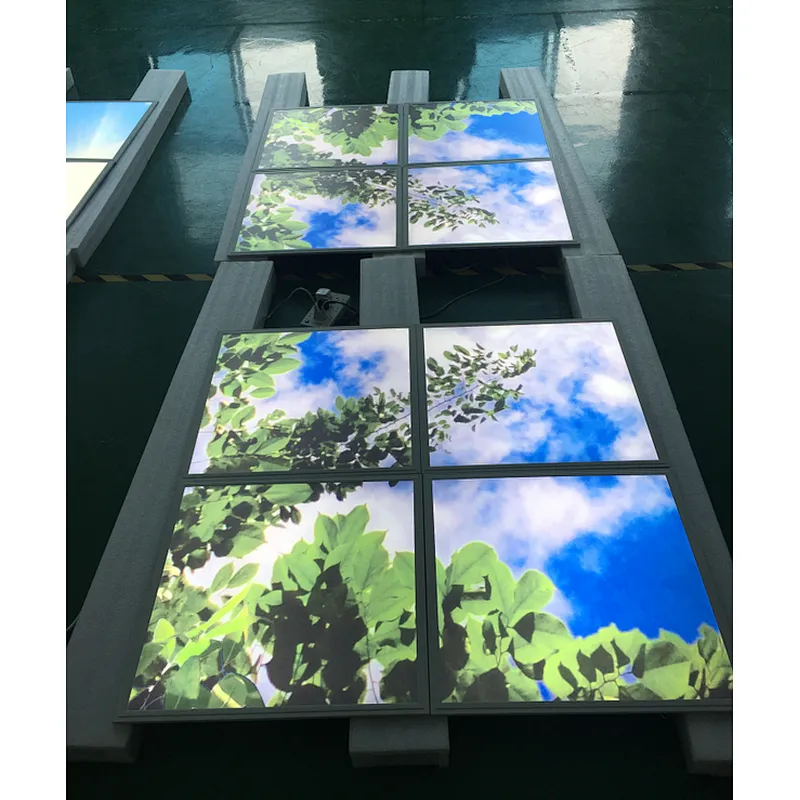 2019 customize image LED skylight cloud fixture blue sky panel light ...