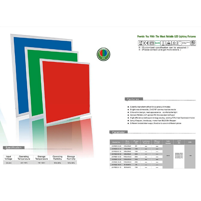 DC24v multicolor rgb 120x30 60x60 rgbw led surface ceiling dmx light ...