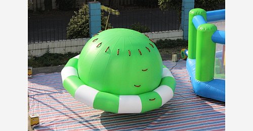 High Quality Giant Blue Inflatable Saturn Spinning Top Toy Water Sports ...