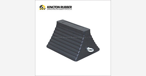 wheel chock , rubber , - SANMEN KINGTON RUBBER ITEM CO., LTD.