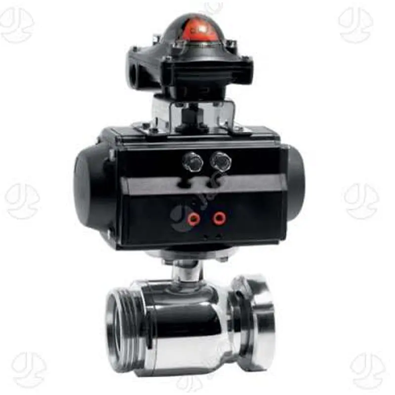 Sanitary Stainless Steel Pneumatic 2 Way Ball Valve from China ...