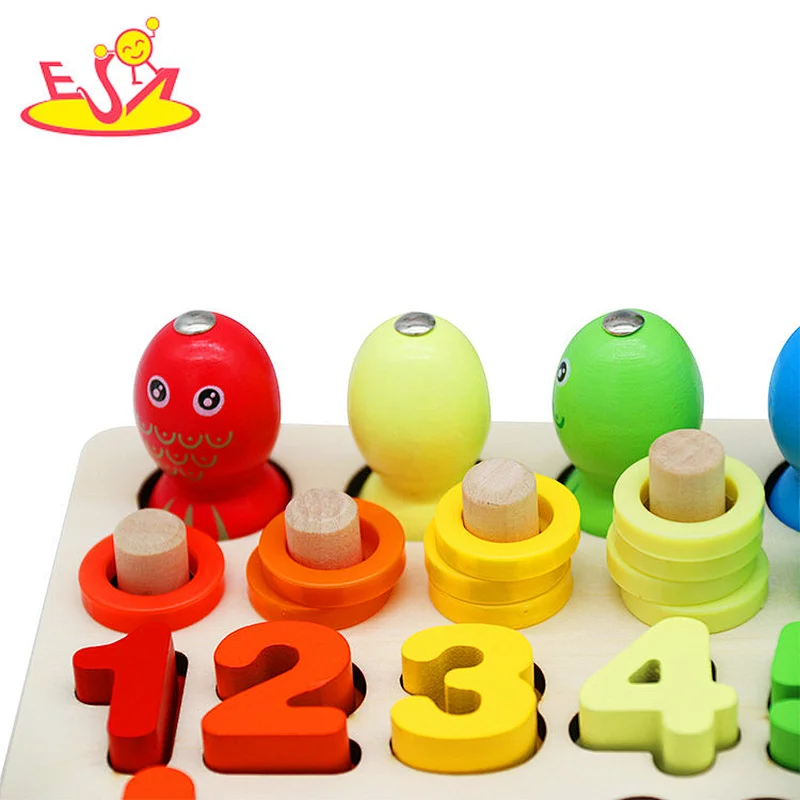 New Creative Kids 3 in 1 Colorful Wooden Learning Board Toy W12F130 ...