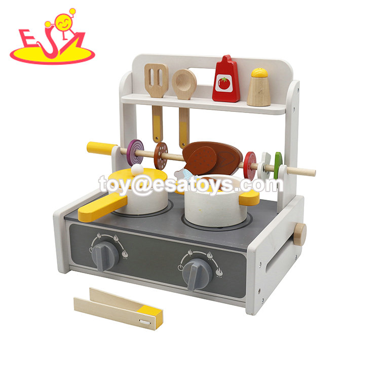New Design Kids Kitchen Pretend Play Simulation Wooden Stove Toy With ...