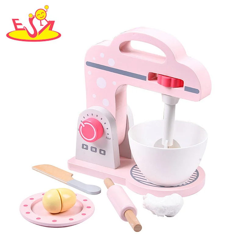 Wholesale Pretend Play Simulation Kitchenware Wooden Mixer Toy For Kids ...