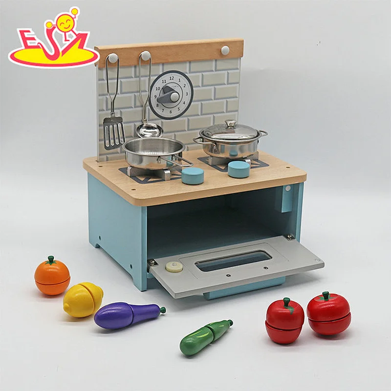 New Design Kids Kitchen Pretend Play Simulation Wooden Stove Toy With ...