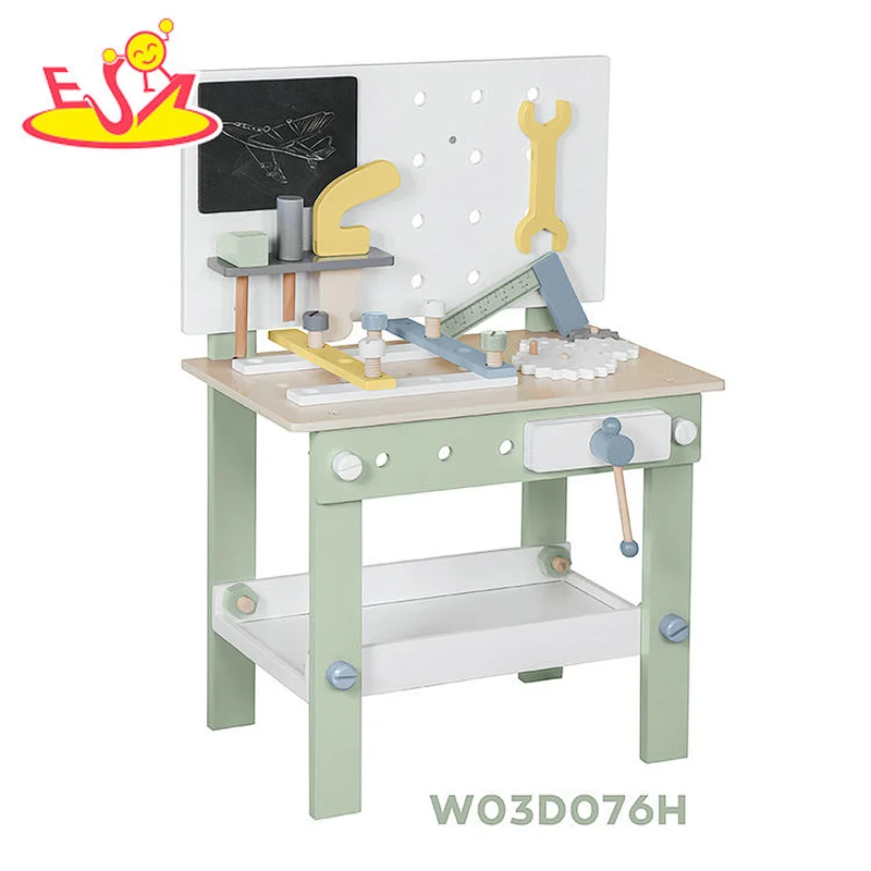New Design Educational Pretend Play Assembly Wooden Tool Bench For Kids ...
