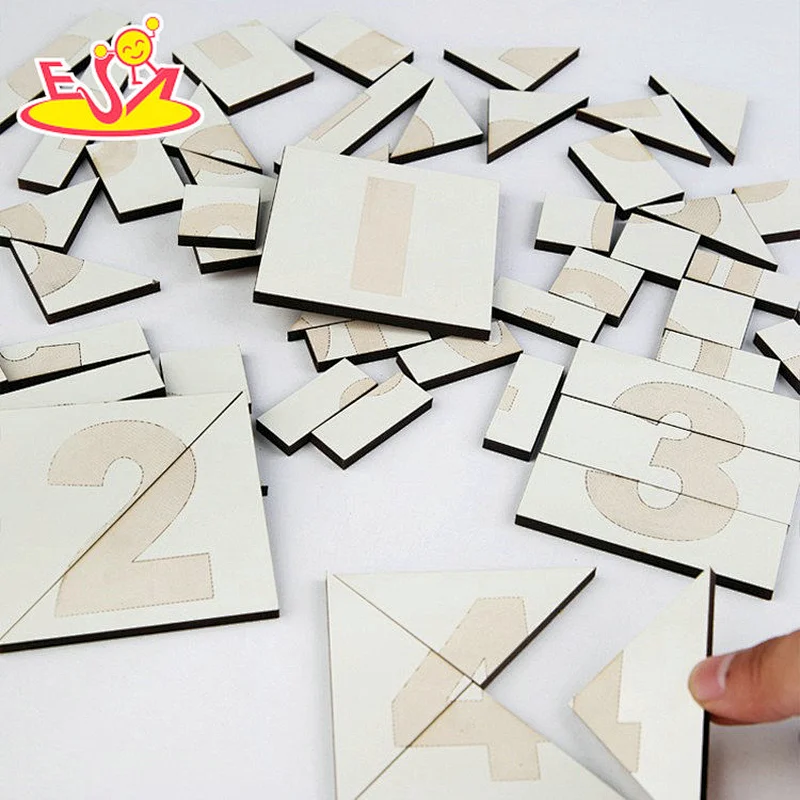 Montessori Number Cognition Toy Wooden Digital Segmentation Puzzle For ...