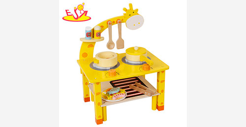 Interesting Kitchen Pretend Play Wooden Giraffe Barbecue Grill For Kids ...