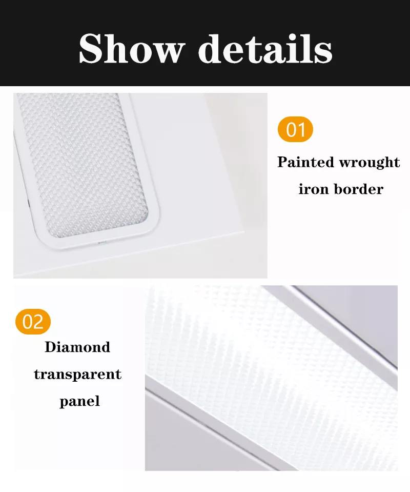 LED Grille Panel light with 96W/120W
