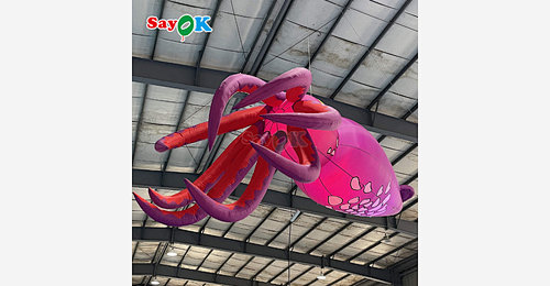 Hanging Inflatable squid Inflatable Model With Light | Sayok Inflatables