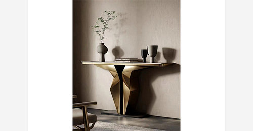 Alivar console , Sintered stone top console , Fashion design console ...