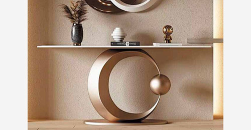 Alivar console , Sintered stone top console , console table ...