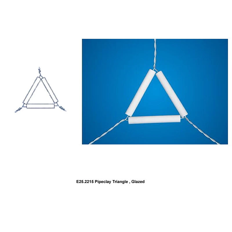 Pipeclay Triangle , Glazed