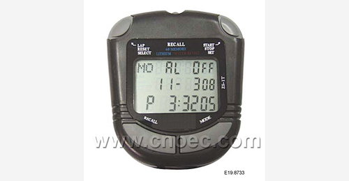 Electrical Stopwatch,3 Line Display, 60 Memory