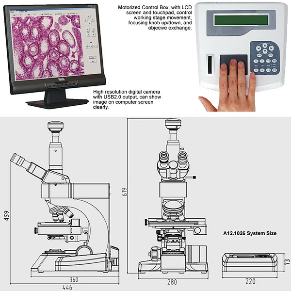 Motorized Auto-Focus Microscope