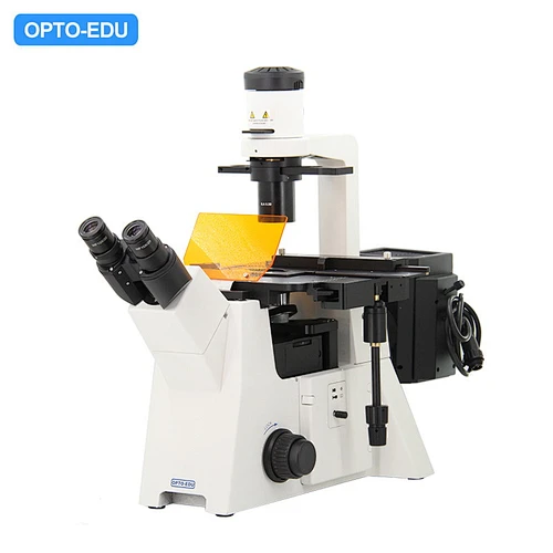 OPTO-EDU A16.1098 Full Motorized Inverted Fluorescent Microscope, Semi ...