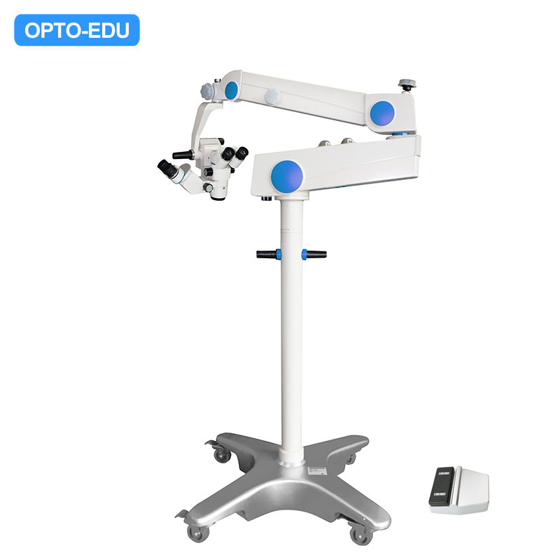 OPTO-EDU A41.1935 Operating Microscope, Dual Head, Motor Zoom, 4.5x~27 ...