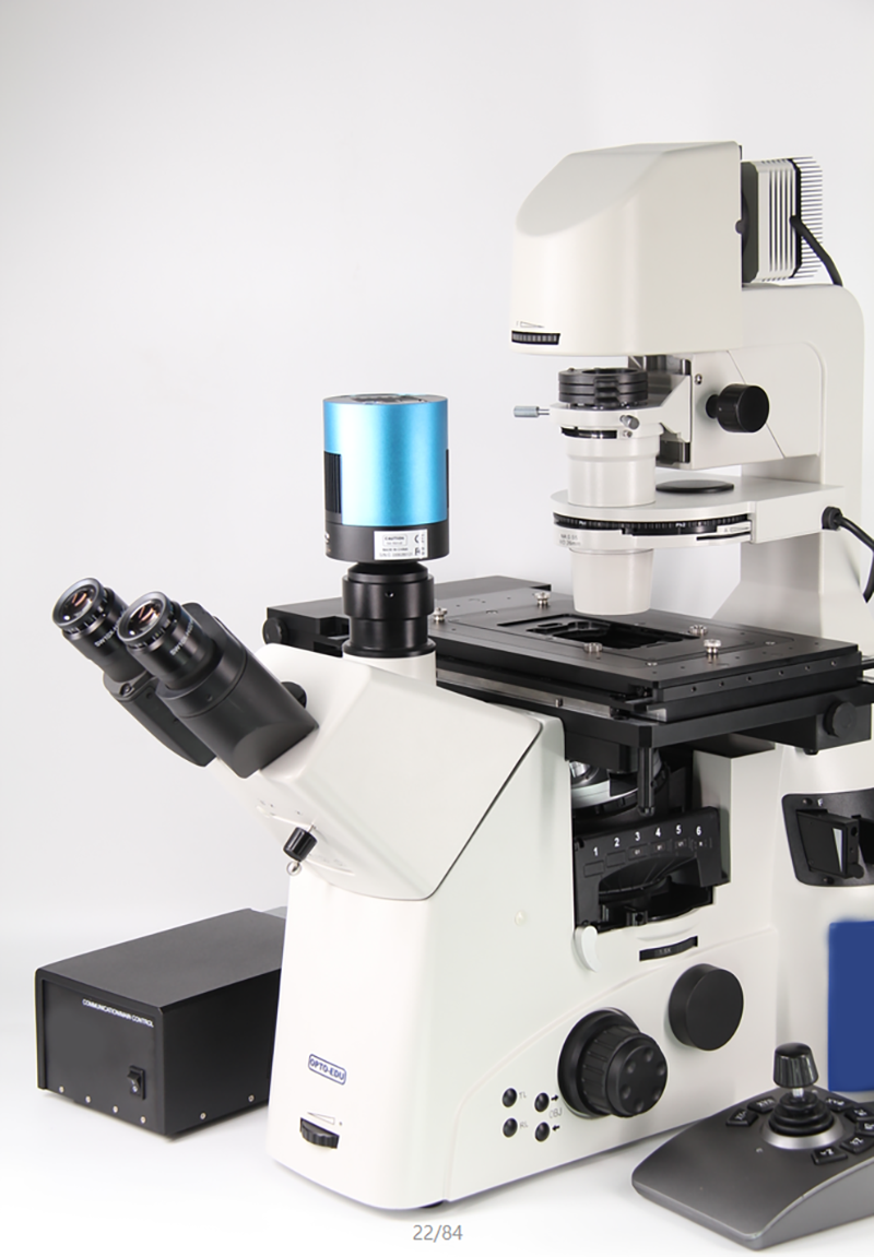 OPTO-EDU A16.1098 Full Motorized Inverted Fluorescent Microscope, Semi ...