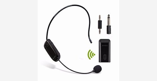 SHIDU UHF cordless professional condenser mic head-worn wireless ...
