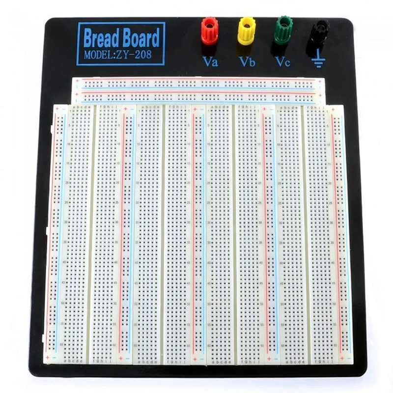 DIY KIT 3220 Tie-Point Solderless Breadboard Plate ZY-208 PCB ...