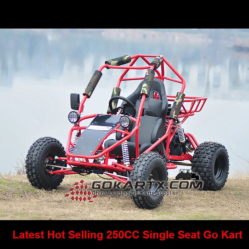 New 250cc Water Cooling Single Seat Buggy Go Kart adults racing go kart ...