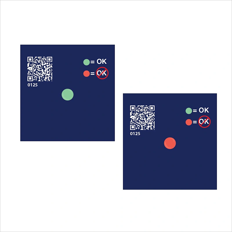 TEMPERATURE INDICATOR STICKER from China Manufacturer - Crystal Code ...