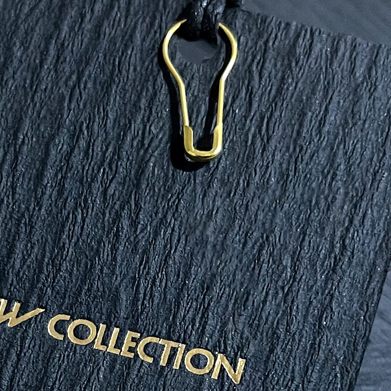 Luxury hang tag printing UV debossed garment hang tag with seal tag for ...