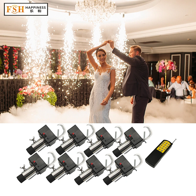 Remote Fireworks Wedding Stage Fountain , 3m 30s cold stage fountain ...
