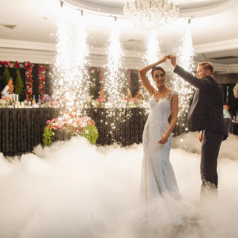 Remote Fireworks Wedding Stage Fountain , 3m 30s cold stage fountain ...