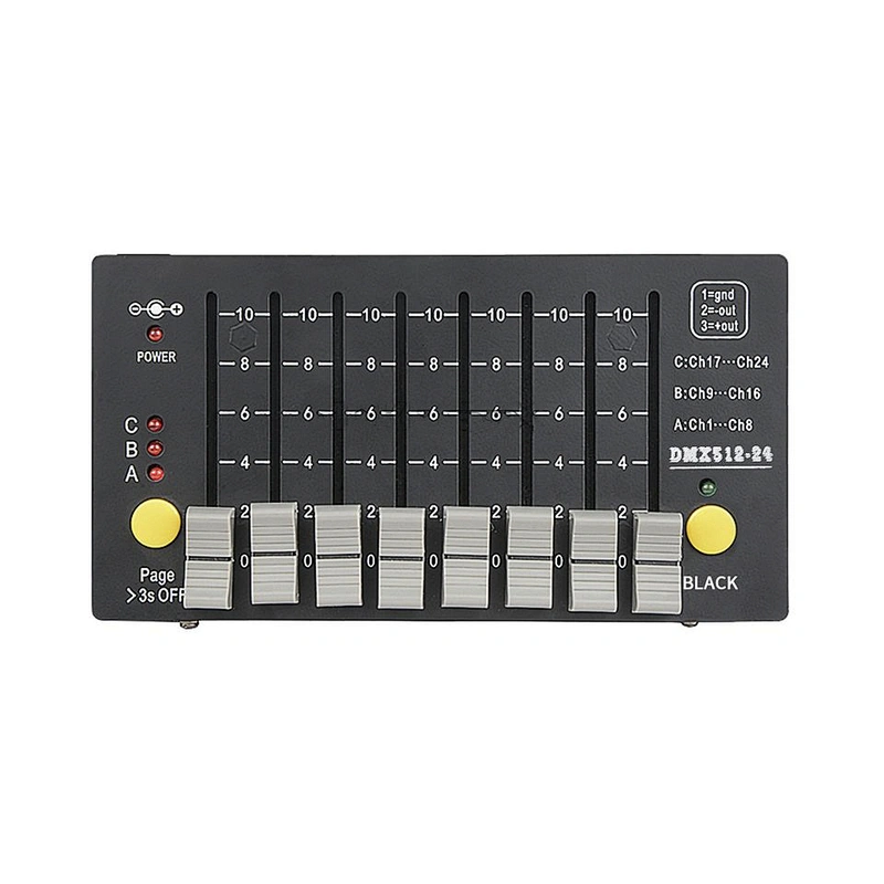HAPPINESS Battery DMX Console 24 Channels Mini DMX Controller Stage ...