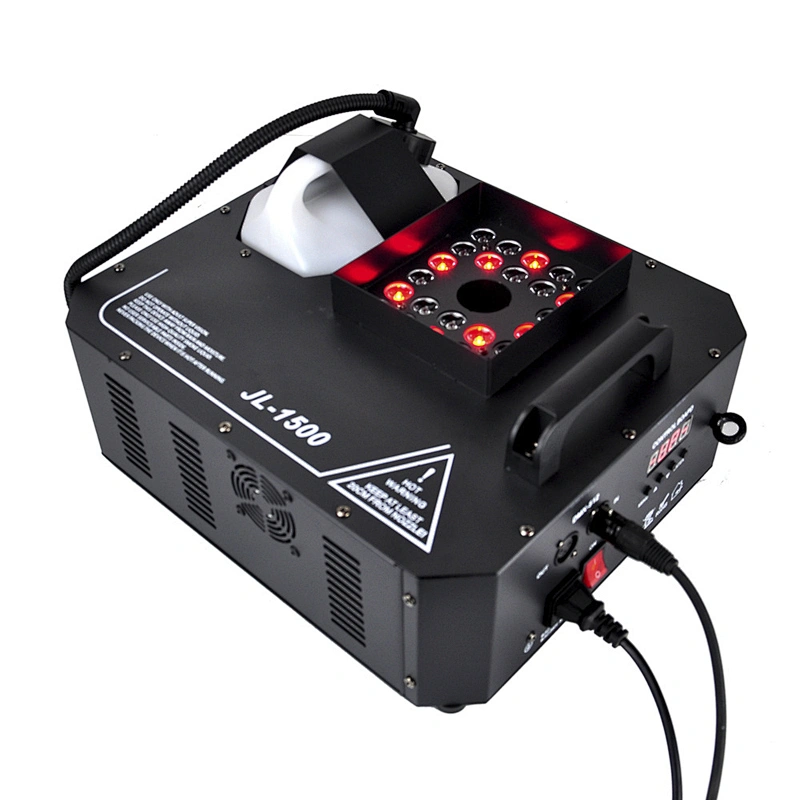DMX Remote Control Upward Spray 1500w RGB LED Smoke Machine Fogger ...