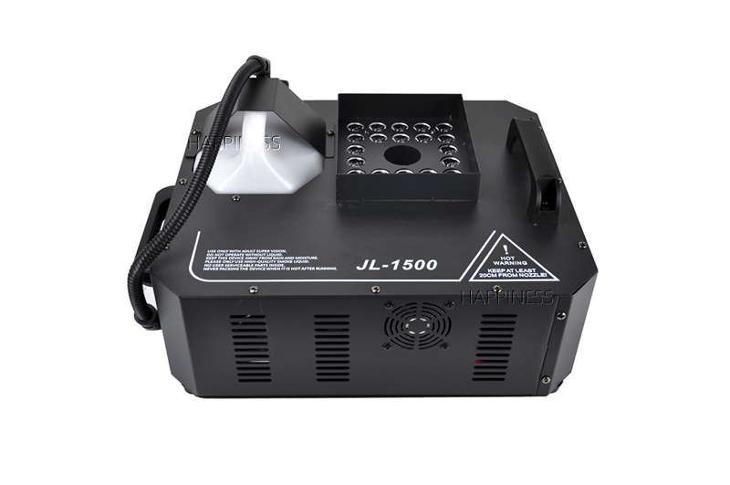 1500W Led Fog Machine 24x3W RGB Color Immediate Stop Upward Fog Jet ...