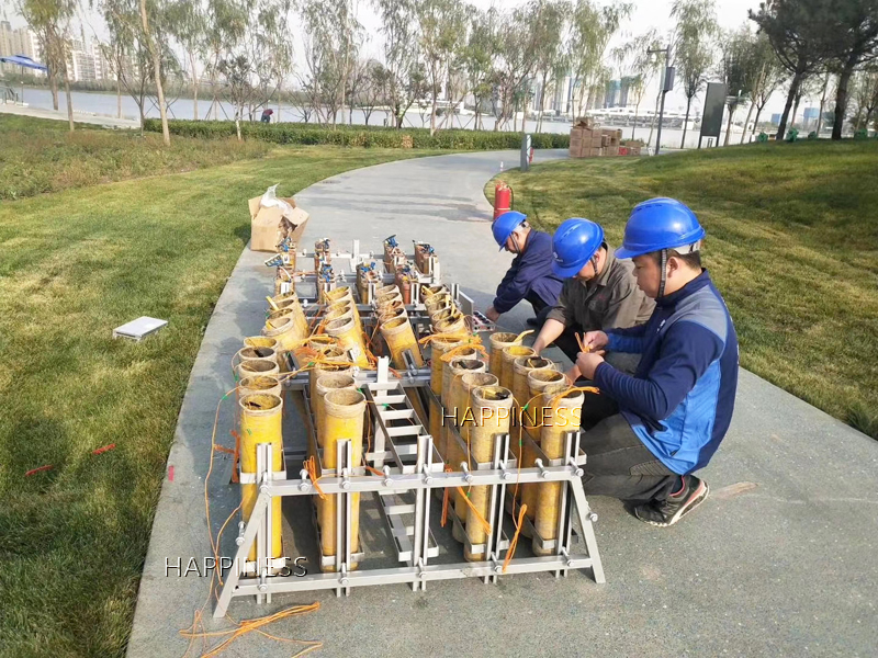 Fiberglass Mortar Tubes Rack for Fireworks , Fireworks mortars ...