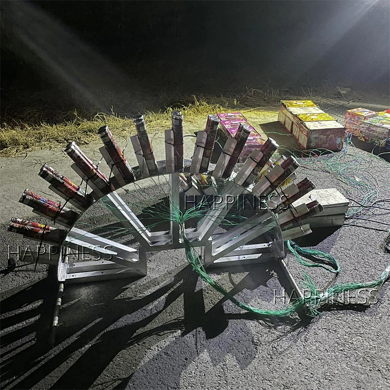 Moon shape aluminium display shells for fireworks , - LIUYANG HAPPINESS ...