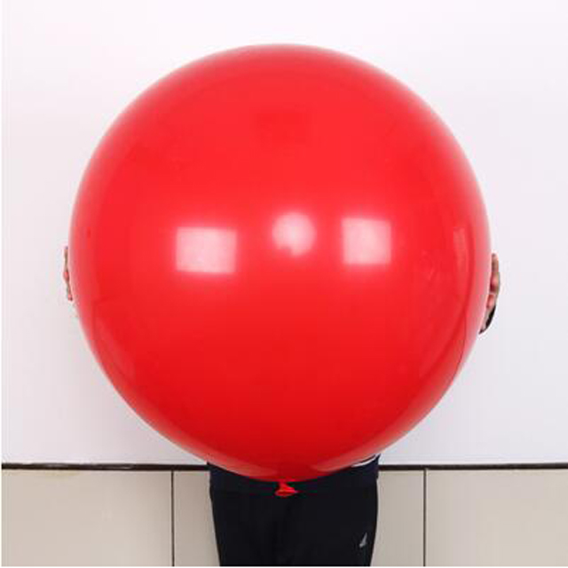 Yellow 36 Inch Round Giant Latex Balloons 10 Pcs Large Thickened Extra ...