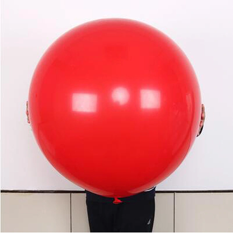 Yellow 36 Inch Round Giant Latex Balloons 10 Pcs Large Thickened Extra ...