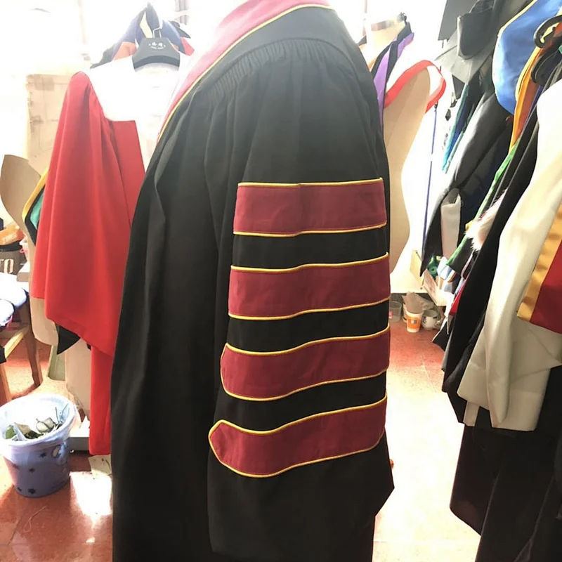 New Design High Quality Custom Maroon Bachelor Graduation Gowns | OSBO