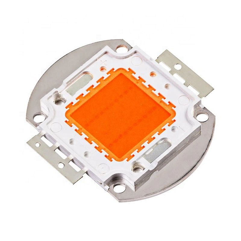 high power full-spectrum integrated 50w 32v 365nm-800nm pink led diode ...