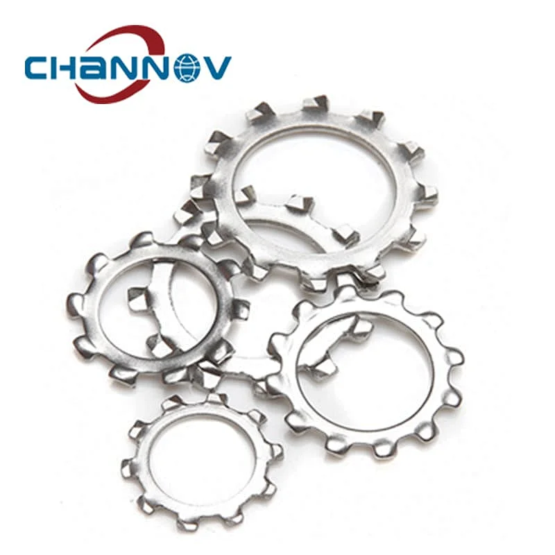 DIN 6797A SS External Tooth Washer Satin-Steel Toothed Washers